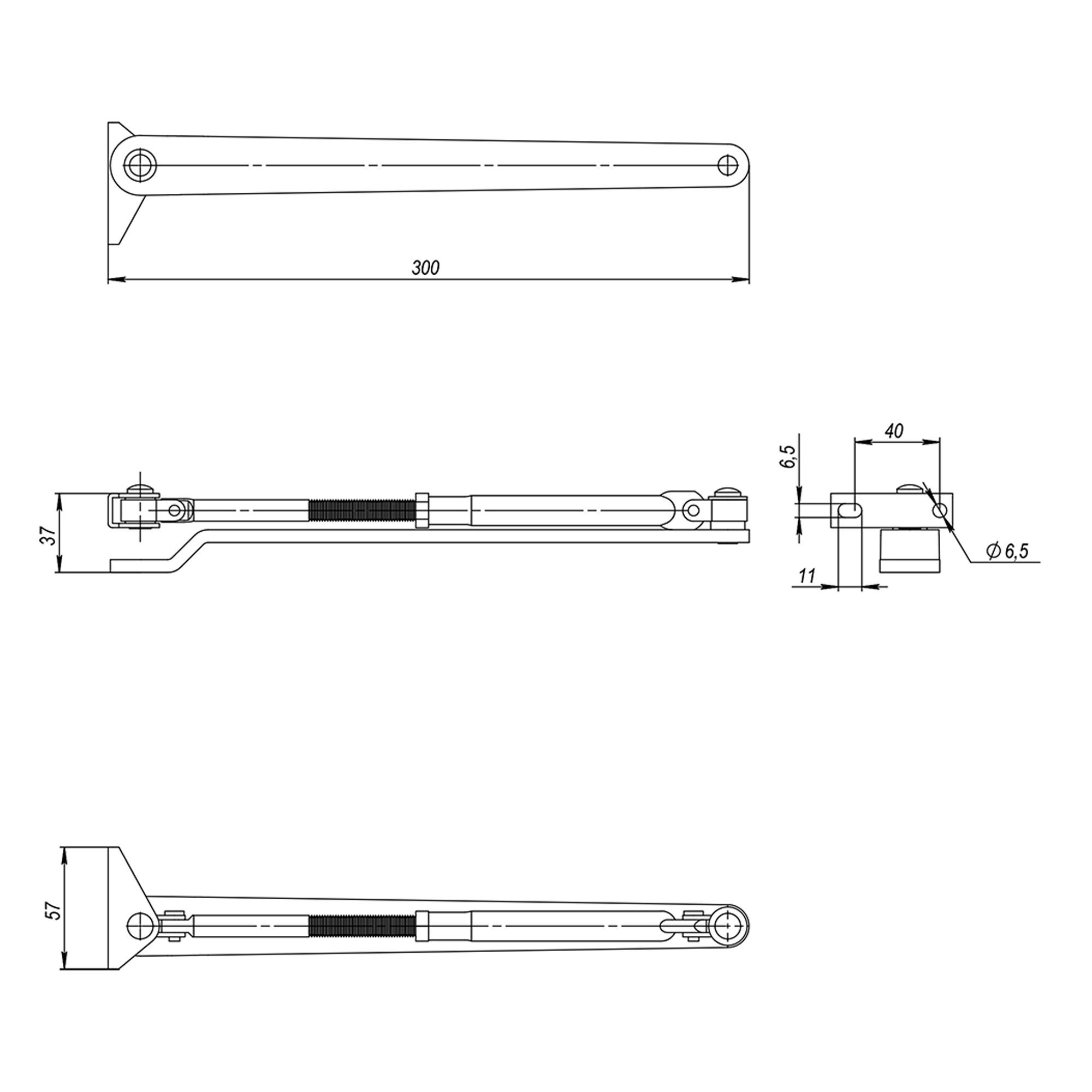 Рычажная Armadillo (Армадилло) тяга DCS.UN.BC/DA (25-140) AL (алюминий) за 726.45 руб. — купить ...